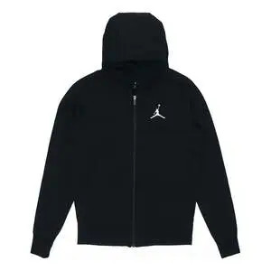 JORDAN Embroidered Knit Hooded Jacket