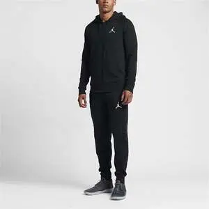 JORDAN Embroidered Knit Hooded Jacket