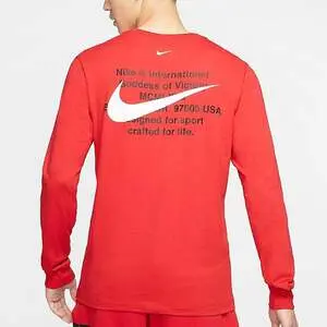 Nike Printing Round Neck Long Sleeves T-shirt