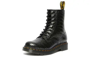 Dr. Martens Crocodile Effect Lace-up Boots