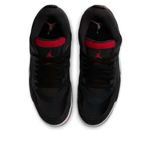 JORDAN 4 Rm 'black Cement' Sneakers - Black/varsity Red/wolf Grey
