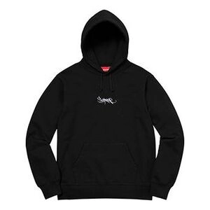 Supreme Ss19 Tag Logo Hooded Sweatshirt - Black