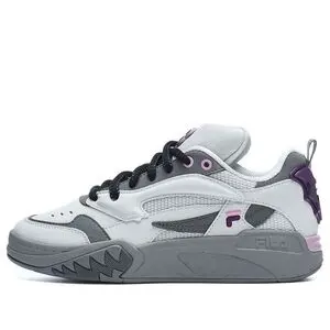 FILA FUSION Desperado Vintage Basketball Sneakers - White/grey/purple