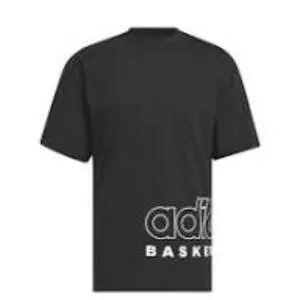 Adidas Basketball Select T-shirt Asia Sizing 'black White - Black/white