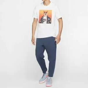Nike Dog Sunglasses Printed With Short-sleeved Male