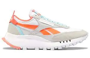 REEBOK Classic Leather Legacy Sneakers - White/orange
