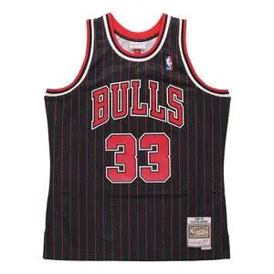Mitchell & Ness X Nba Chicago Bulls 1995-96 Swingman Jersey Scottie Pippen - Black/red