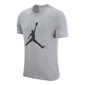 JORDAN Jumpman Logo T-shirt 'grey - Grey/black