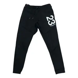 JORDAN 23 Flight Space Cotton Athleisure Casual Sports Long Pants - Black