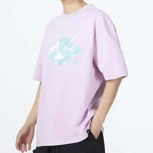 JORDAN Essentials Pattern Printing Round Neck Tee 'lilac