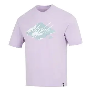 JORDAN Essentials Pattern Printing Round Neck Tee 'lilac - Default Color