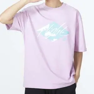 JORDAN Essentials Pattern Printing Round Neck Tee 'lilac - Default Color