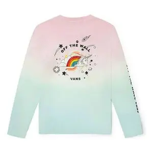 VANS Gradient Rainbow Unicorn Long Sleeve T-shirt - Tan
