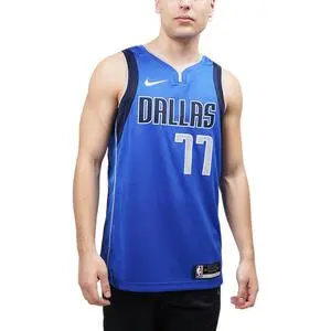 Nike Dallas Mavericks Doncic No. 11 2020-2021 Season Fan Edition Jersey - Blue