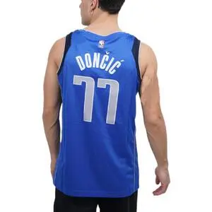 Nike Dallas Mavericks Doncic No. 11 2020-2021 Season Fan Edition Jersey - Blue