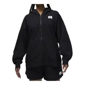 JORDAN Flight Full Zip Hoody - Black