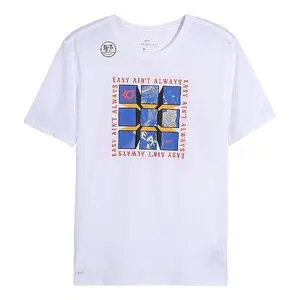 Nike Dri-fit Kd Durant Printing Quick Dry Short Sleeve - White