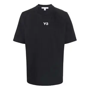 Adidas Y-3 Ch1 Short Sleeve Center Front Logo Tee - Black