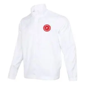 Nike Logo Print Zip-up Track Jacket - White
