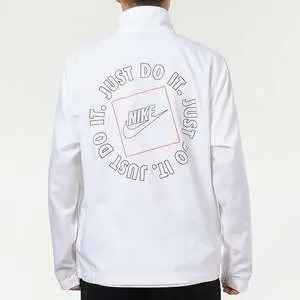 Nike Logo Print Zip-up Track Jacket