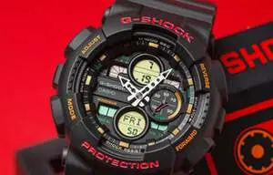 Casio G-shock Analog-digital Watch - Black/red