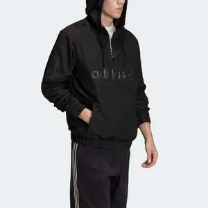 Adidas Hooded Jacket With Logo Pattern