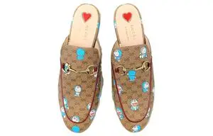 Gucci X Doraemon Princetown Slippers