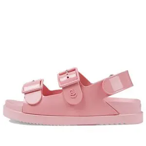 Gucci Rubber Slingback Sandals With Buckle Detail - Pink
