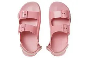 Gucci Rubber Slingback Sandals With Buckle Detail