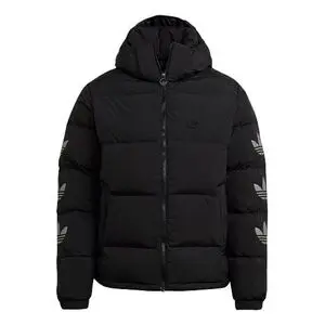 Adidas Originals Padded Down Jacket With Hood - Black