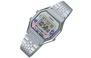 Casio Water Resistant Digital Watch - Silver