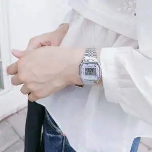 Casio Water Resistant Digital Watch - Silver