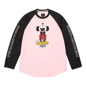 Supreme X Number Ine X Mickey Mouse Raglan Long-sleeve T-shirt