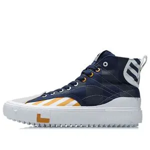 LI-NING X Disney Canvas High Top Sneakers - Navy/yellow/white
