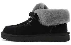 UGG Diara Lacing Fleece Lined Boots - Black