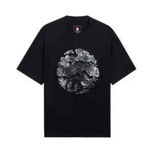 LI-NING Love Nature Graphic T-shirt 'black - Black/grey