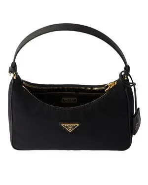 Prada Re-edition 2005 Re-nylon And Saffiano Mini Bag - Black