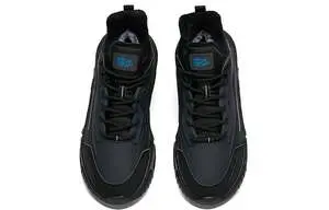 ANTA Runninng Series Leather Fleeced High-top Sneakers