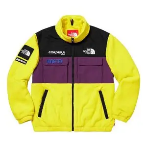 Supreme Fw18 X The North Face Expedition Fleece Jacket - Yellow