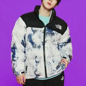 The North Face Fw22 Logo Down Jacket - Multi Color