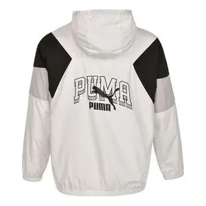 PUMA Colorblock Logo Hooded Jacket