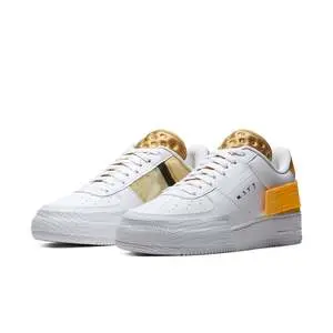 Nike Force 1 Type 'gold Suede - Gold/yellow/white