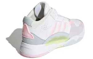 Adidas Neo 5th Quarter Mid Top Athletic Shoes - White/gray/pink