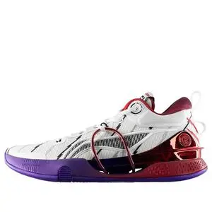 LI-NING Speed "toronto Raptors" Basketball Sneakers - White/purple/red