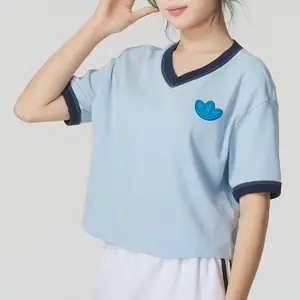 Adidas Originals V-neck Cropped T-shirt