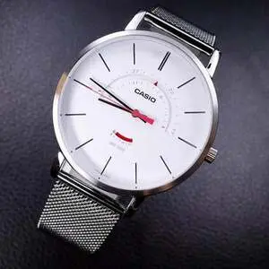 Casio Analog Quartz Watch With Mesh Strap - Default Color