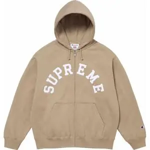 Supreme X Champion Zip Up Hooded Sweatshirt