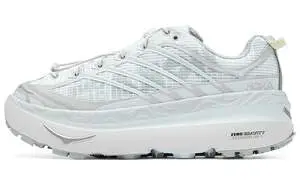Hoka One One Mafate Origins Trail Running Shoes - White/gray