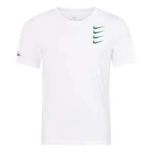 Nike Nike Dri-fit Round Neck Short Sleeve White White