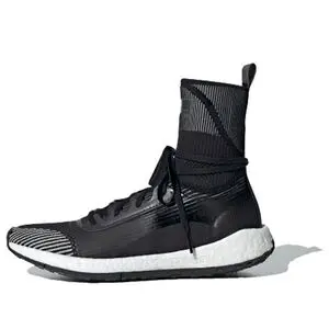 Adidas Stella Mccartney X Pulseboost Hd Mid 'utility Sneakers - Black